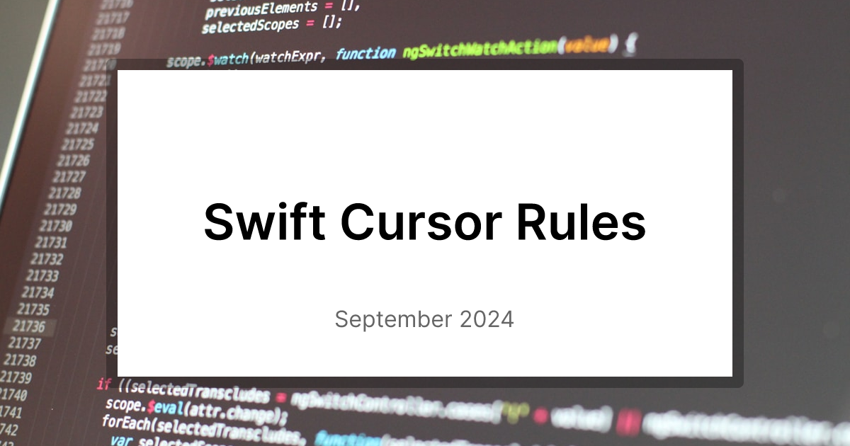 Exploring Cursor: Rules for AI Using cursorrules Exploring Cursor: Rules for AI Using cursorrules